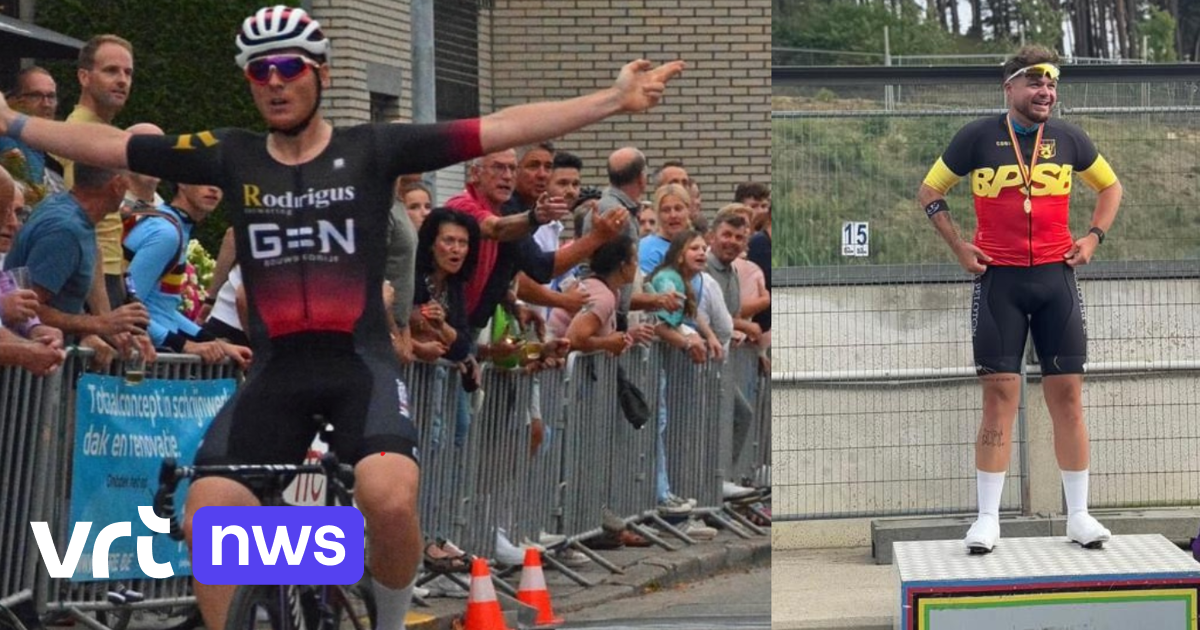 Bryan Cap uit Sint-Niklaas is Belgisch kampioen wielrennen bij politie ...