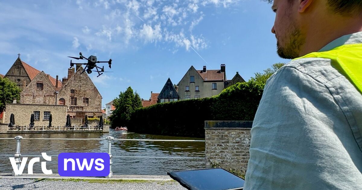 Brugge onderzoekt reien als waterbuffer bij regen: drones en lasers ...