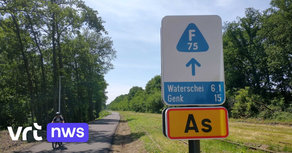 Nieuw stuk fietssnelweg F75 geopend tussen Genk en As langs voormalig Kolenspoor | VRT NWS: nieuws