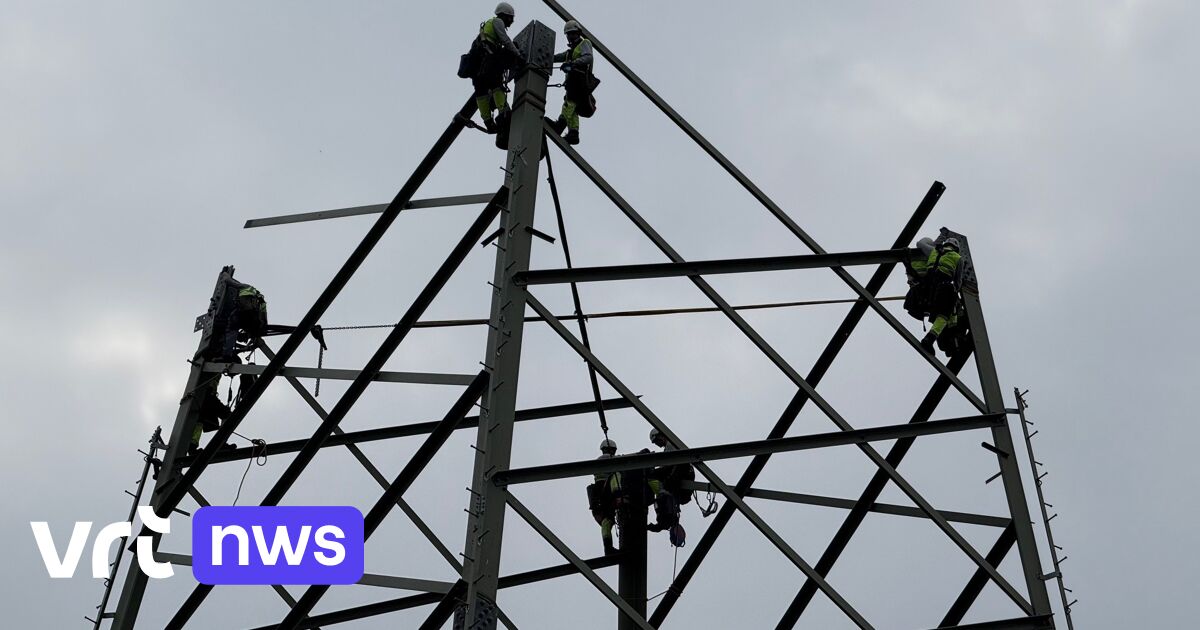 Elia voltooit laatste mast van nieuwe hoogspanningslijn Brabo III in ...