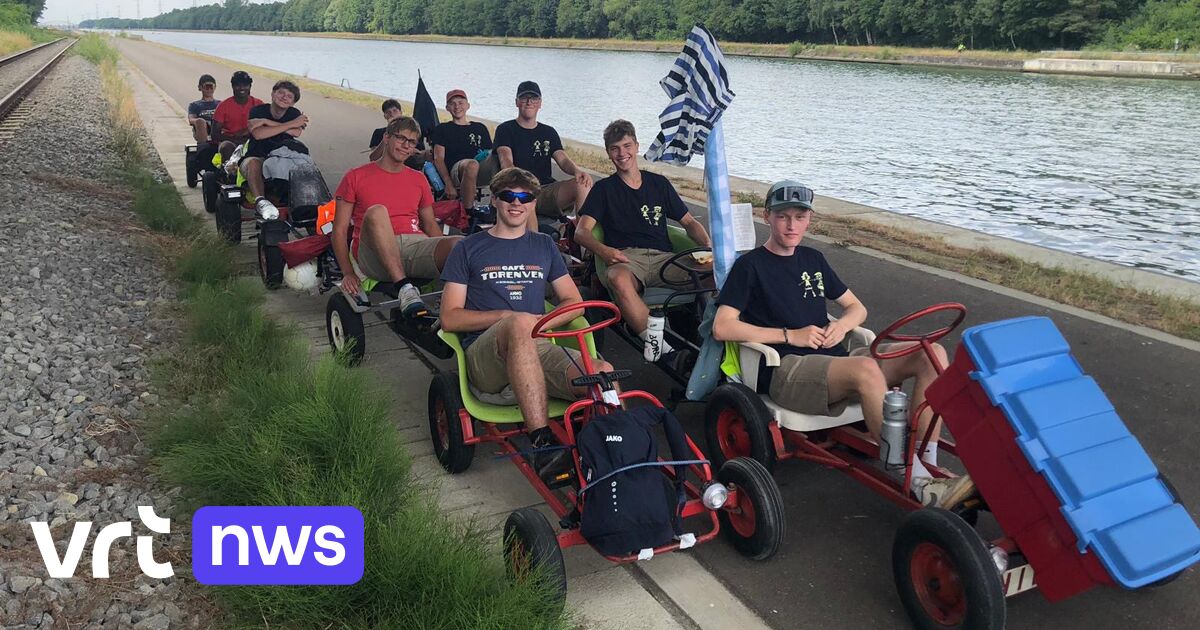 Chiro Gust uit Kessel vertrekt met aaneengelaste go-karts op kamp: "Een ...