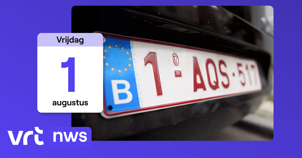 Nieuw op 1 augustus: nummerplaat schrappen niet meer gratis via Bpost ...