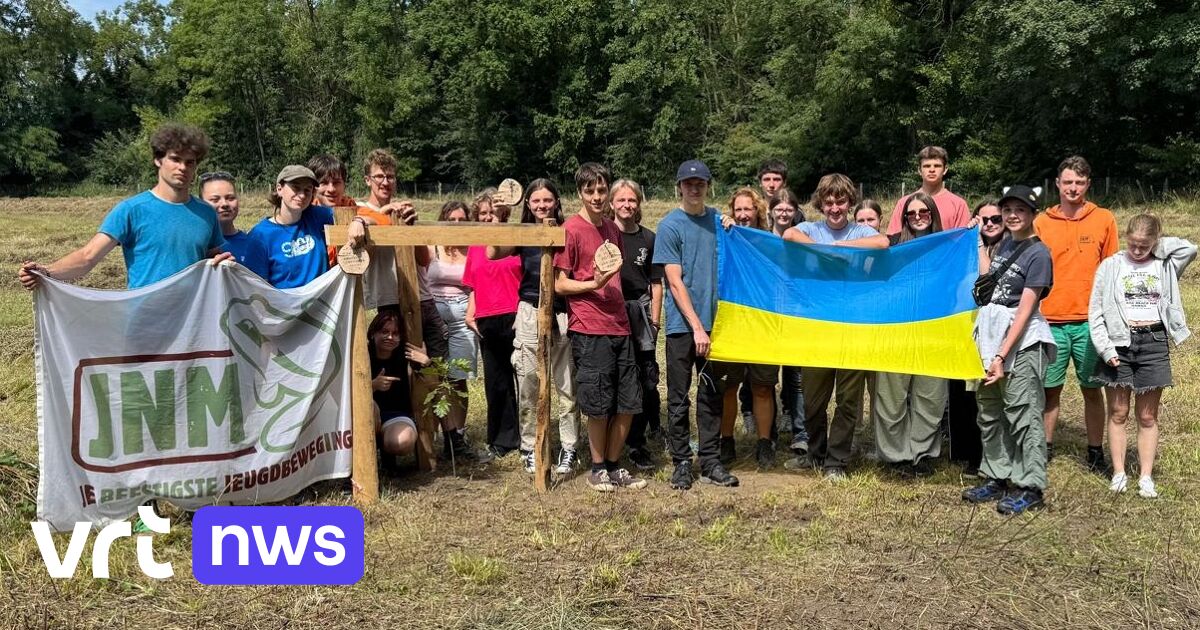 Oekraïense en Belgische jongeren planten eik als symbool van hoop na ...