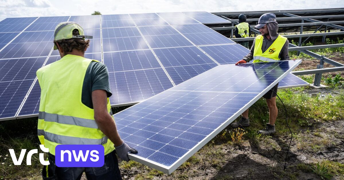Belgische zonnepanelen, die piloten bij Nederlandse luchthaven van ...