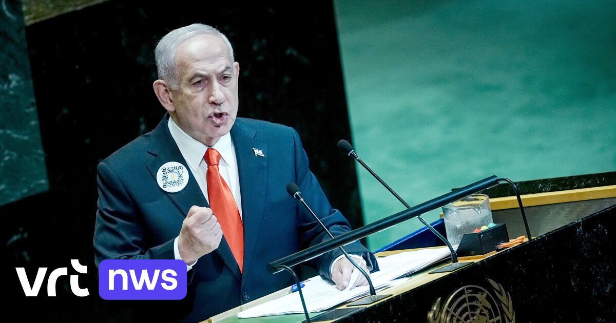 Netanyahu verzet zich op VN-spreekgestoelte tegen Palestijnse staat en wijst op uitschakeling ...