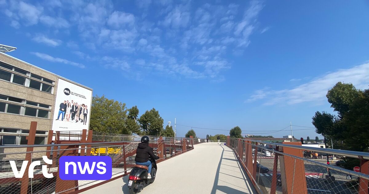 Nieuwe fiets- en voetgangersbrug PXL Hasselt officieus geopend: "Veel ...
