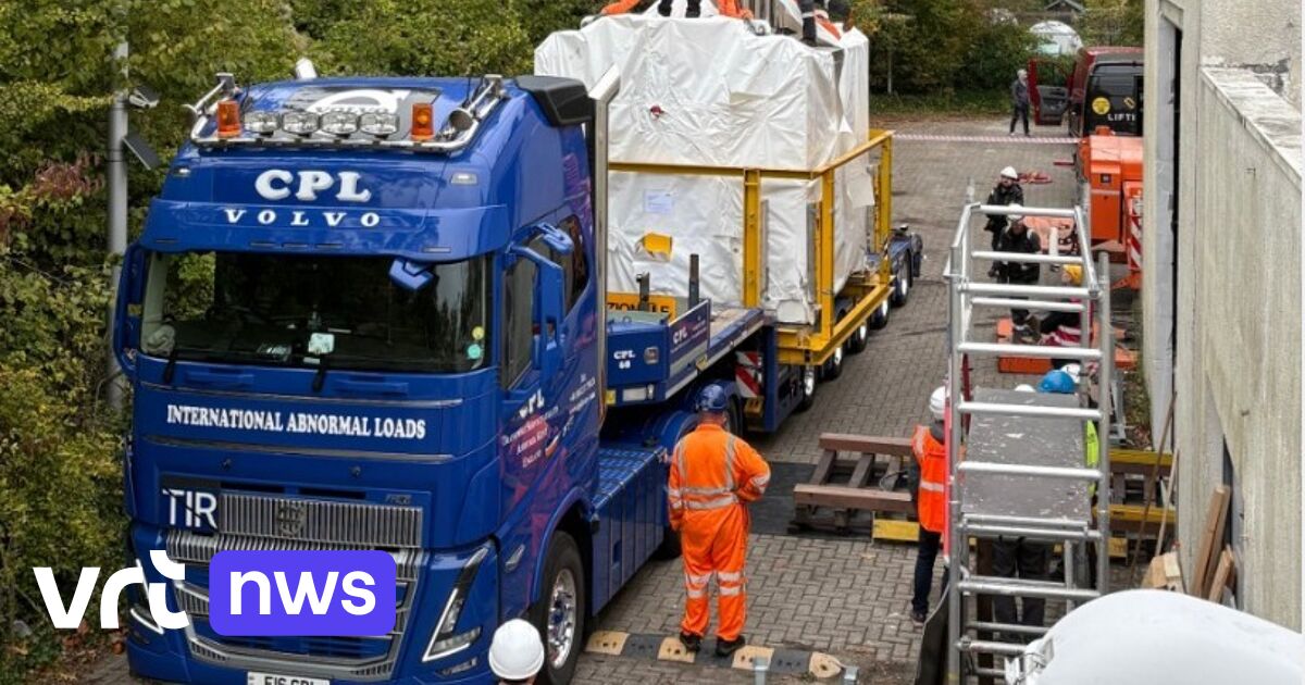 MRI-scanner van 42 ton aangekomen in Zellik: "Krachtigste van ...