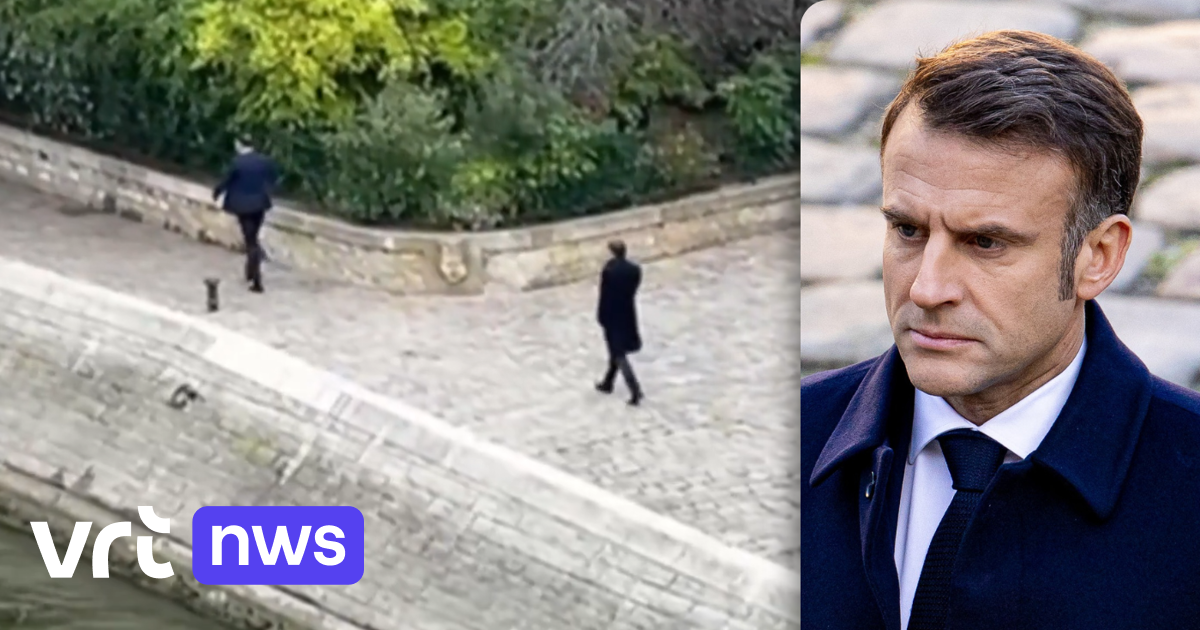 Sprekend beeld van eenzame Macron langs de Seine, nu ook zijn ...