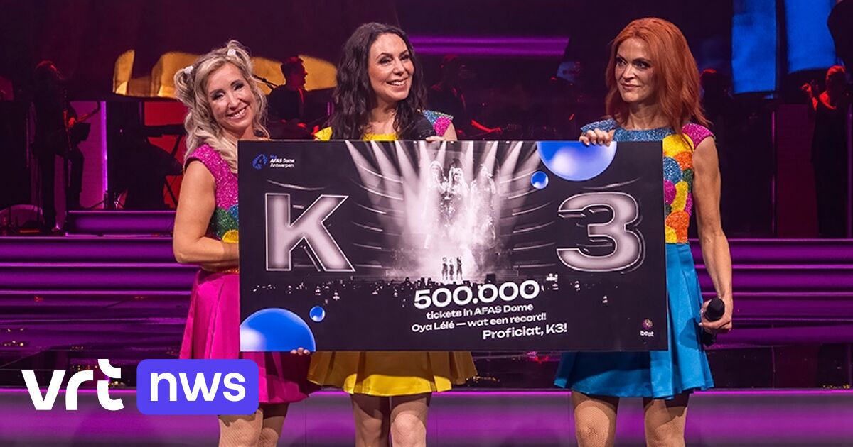 Meer dan 500.000 tickets: originele K3 verpulvert record van Clouseau in de AFAS Dome | VRT NWS ...