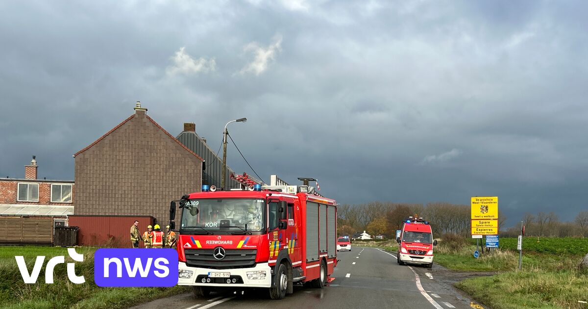 Bestuurder sterft bij botsing tegen betonnen duiker in Spiere-Helkijn ...