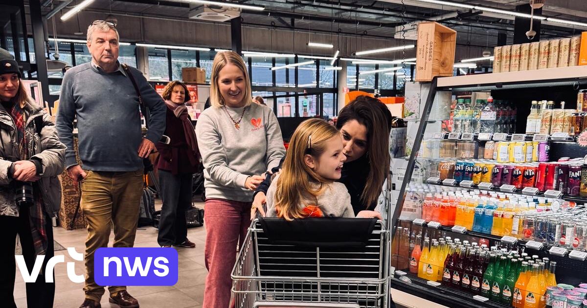 Aangepaste winkelkar voor kinderen met beperking voorgesteld in ...