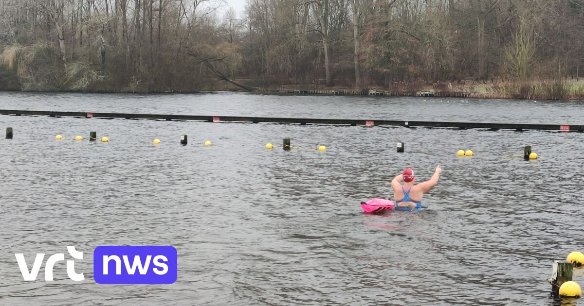 Gentse Stephanie (35) zwemt officieel een 1ste "ijsmijl" in de ...