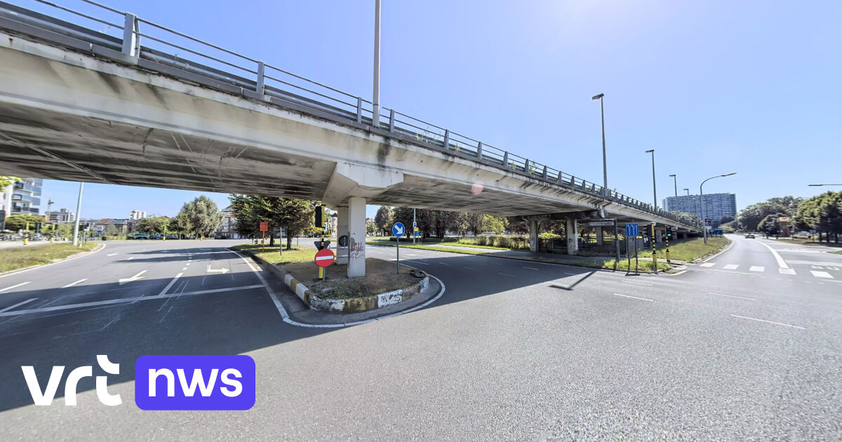 In Leuven wordt asbest verwijderd aan viaduct Tervuursepoort: "Alles ...