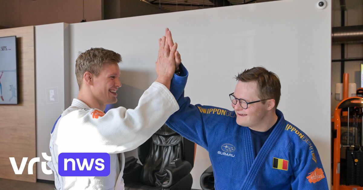 Judokampioen Matthias Casse verrast 'Down the Road'-deelnemer Noa met ...