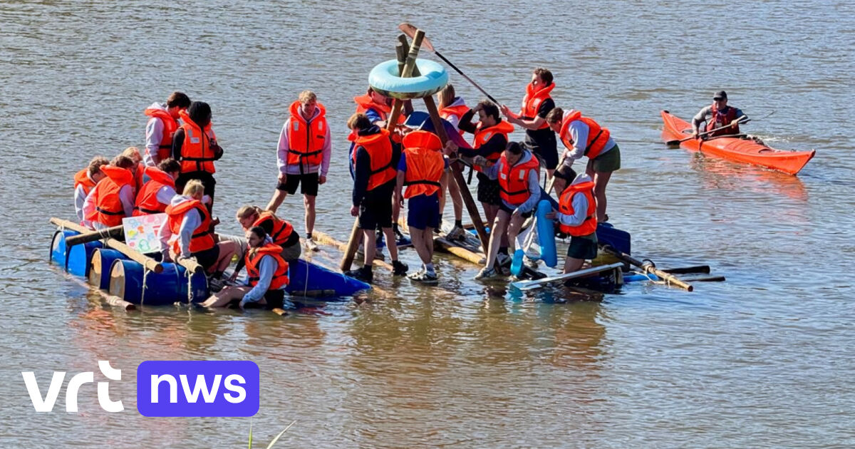 38ste vlottentocht in Duffel: 14 zelfgebouwde, originele vlotten varen ...