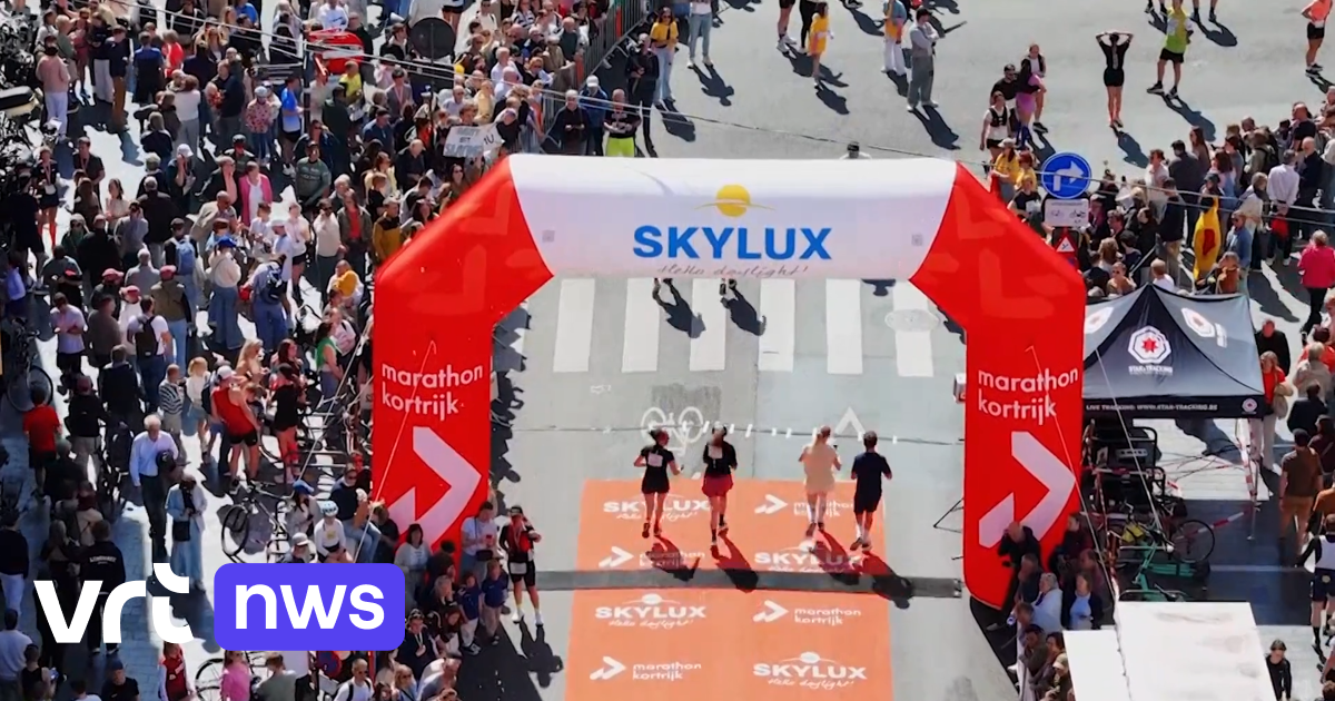 Marathon van Kortrijk te kort, resterende afstand wordt in groep ...