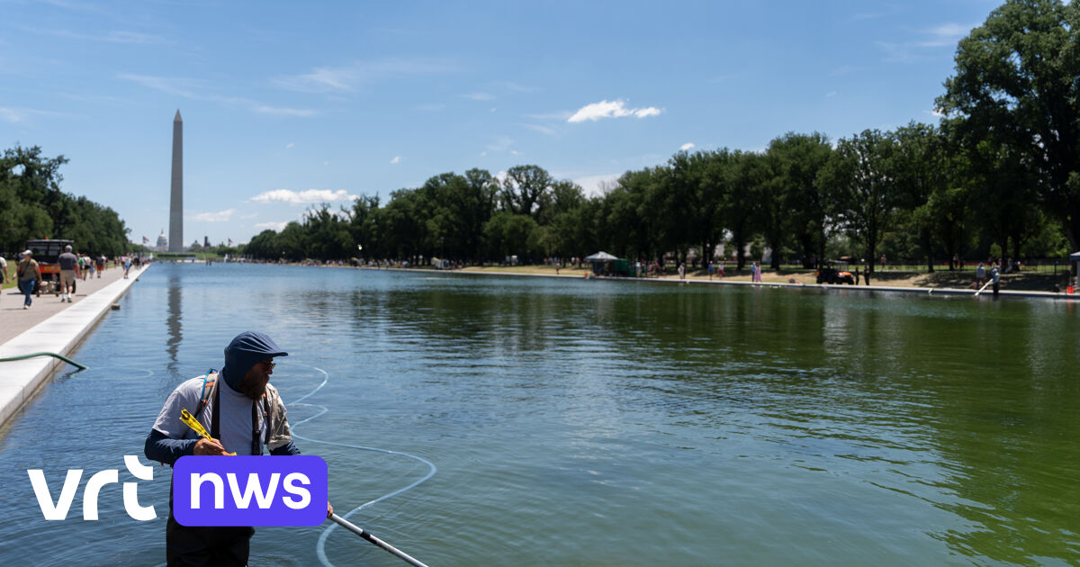 Reflecting Pool in Washington D.C. zal leeggepompt worden om schade te ...