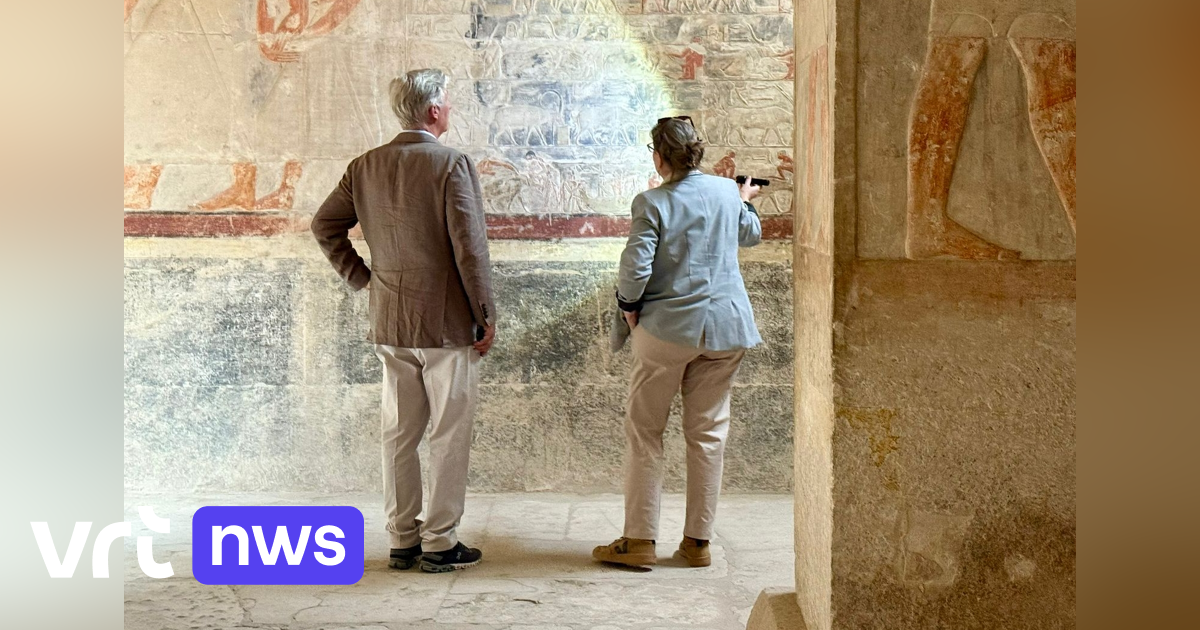 VIDEO "Sprakeloos, hé", koning Filip bezoekt Grand Egyptian Museum en ...