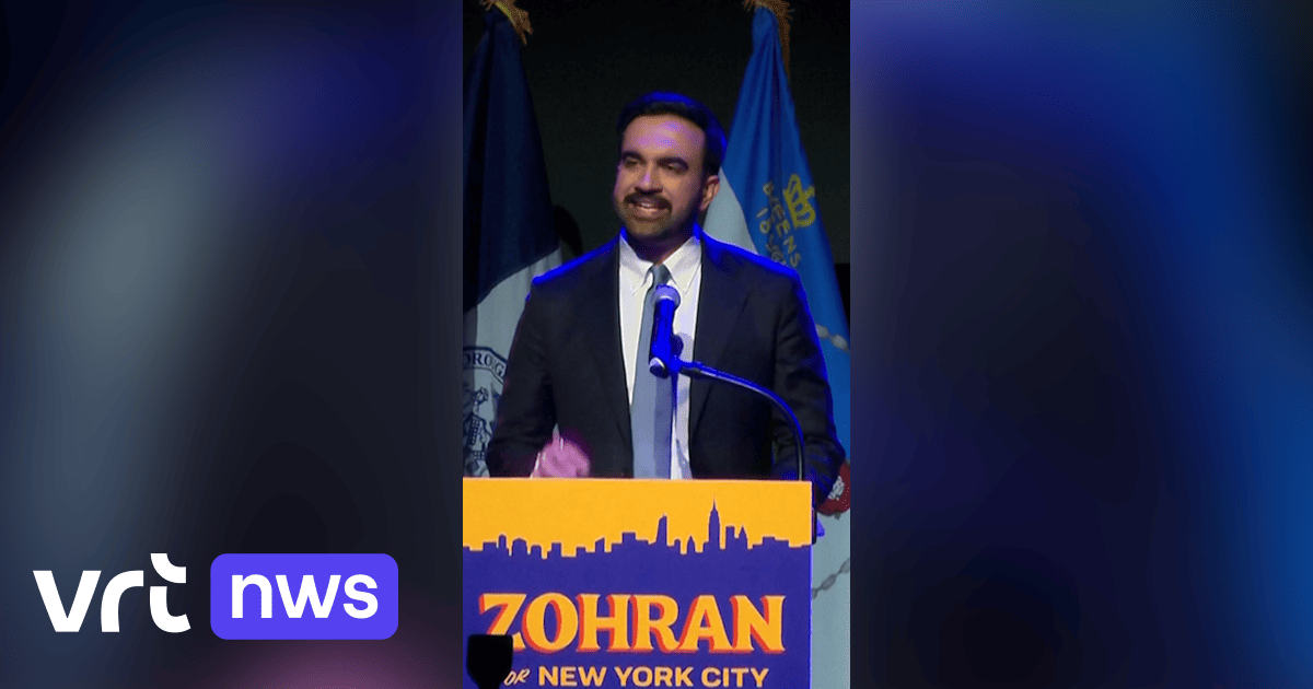 VIDEO Nieuwe burgemeester New York geeft bevlogen speech | VRT NWS Nieuws