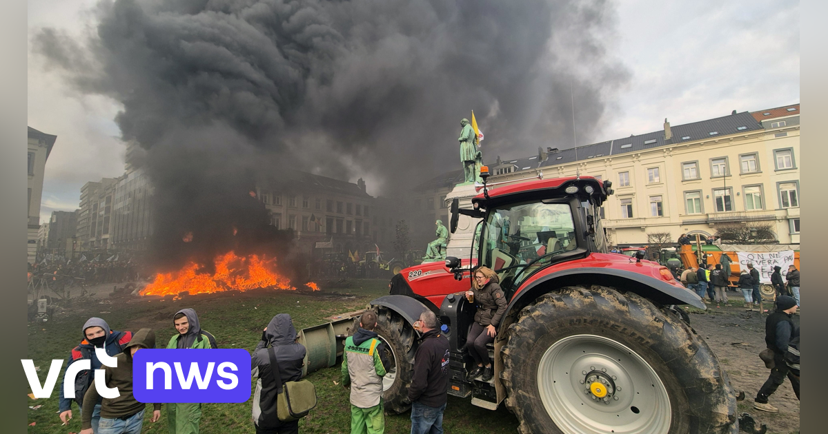 VIDEO Boerenprotest in Brussel: "We zijn niet gekomen om de boel hier ...