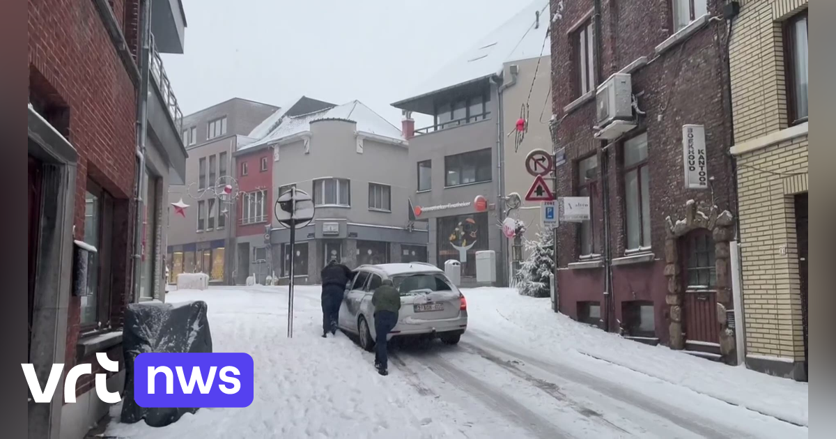 VIDEO Het heeft flink gesneeuwd vanochtend en dat was niet voor ...