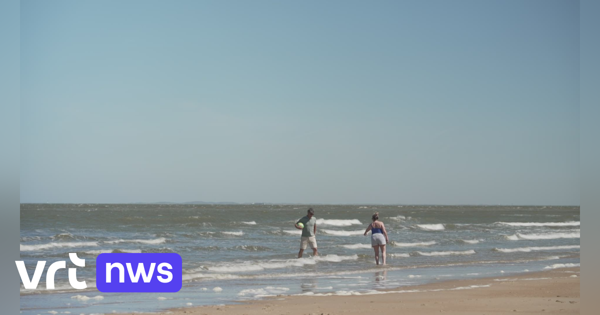 VIDEO Door mooie weer gaan eerste zwemzones aan de kust al open | VRT ...