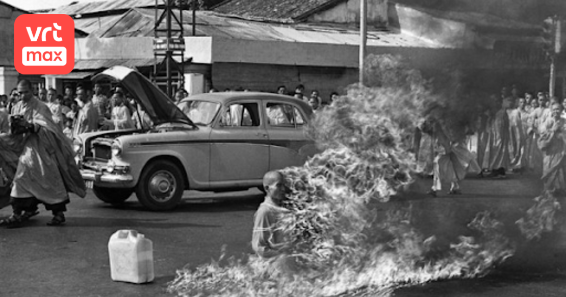 Thich Quang Duc stak zichzelf in brand als vorm van protest tegen het ...