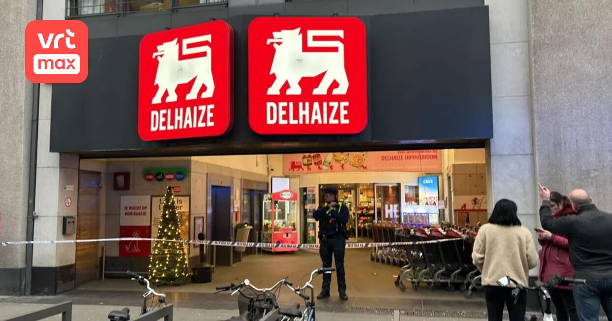 Gemaskerde jongeman sticht brand in Delhaize-supermarkt op Antwerpse ...