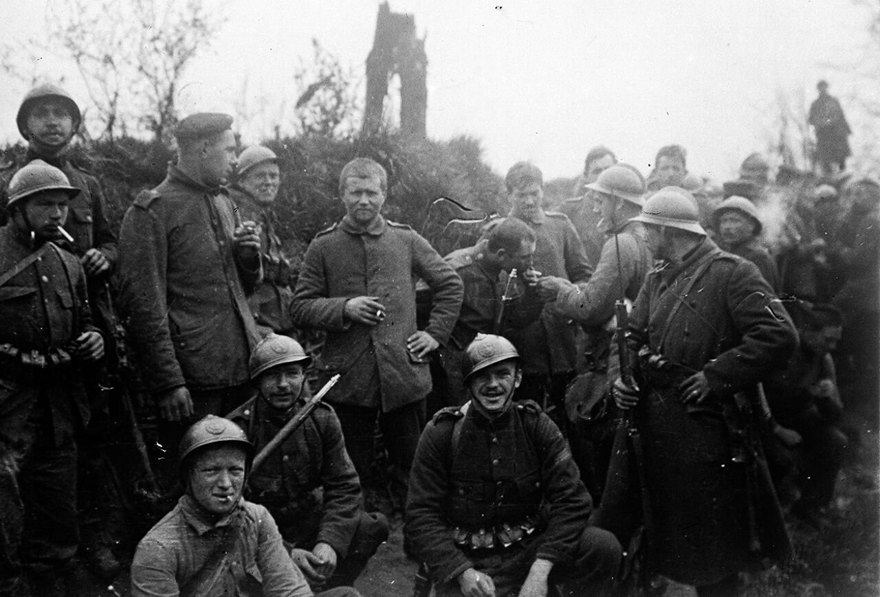 De eerste Belgische overwinning, na vier jaar gaat het Belgisch leger ...