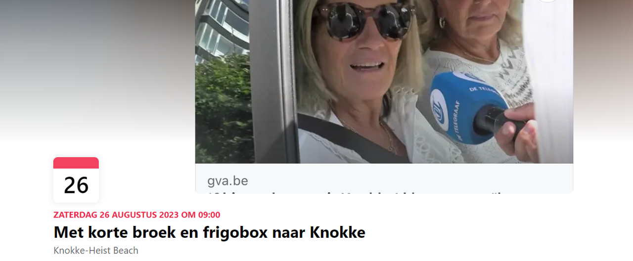 Al meer dan 31.000 mensen willen "met korte broek en frigobox naar ...