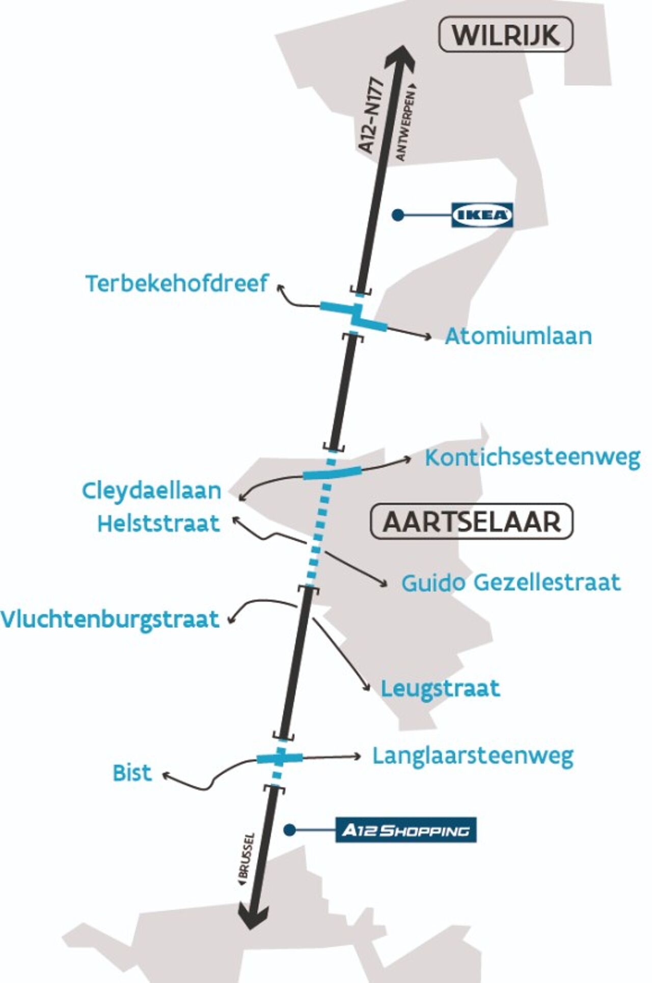 Gevaarlijke kruispunten op A12 in Aartselaar en Wilrijk-Zuid worden ondertunneld | VRT NWS: nieuws