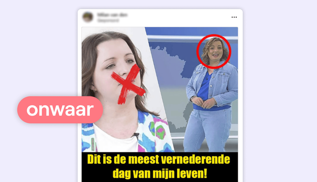 Opgelet voor valse artikels en berichten over weervrouw Jacotte Brokken ...
