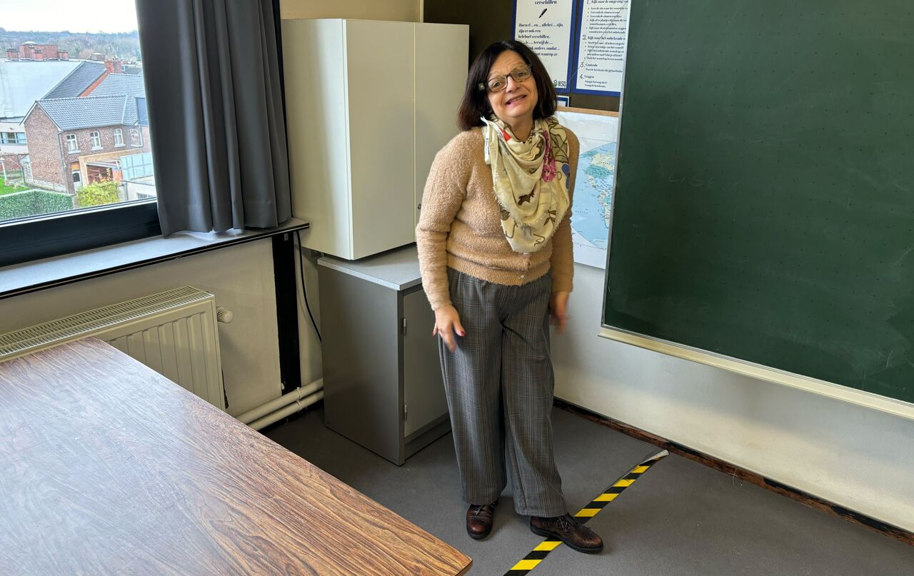 Leerkracht Marijke is blind, maar blijft voor de klas staan in Hoeselt ...