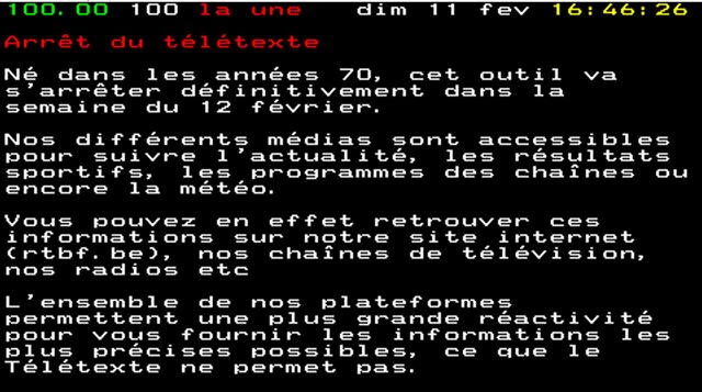 Bijna 8 jaar na VRT trekt ook RTBF de stekker uit Teletekst | VRT NWS ...