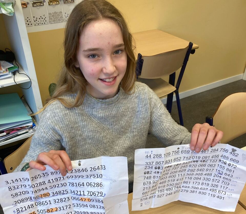 11-jarige Anna uit Jette kan 473 cijfers van getal pi opnoemen: "Ik ...