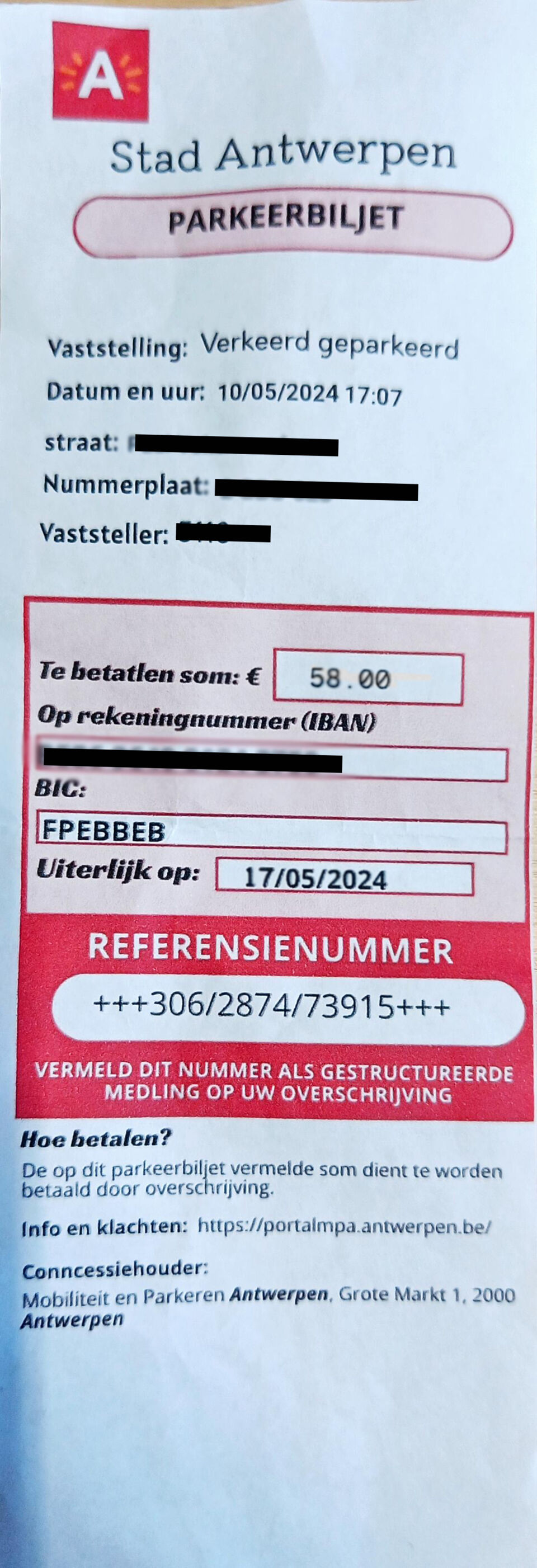 Stad Antwerpen waarschuwt voor valse parkeerboetes achter ruitenwissers ...