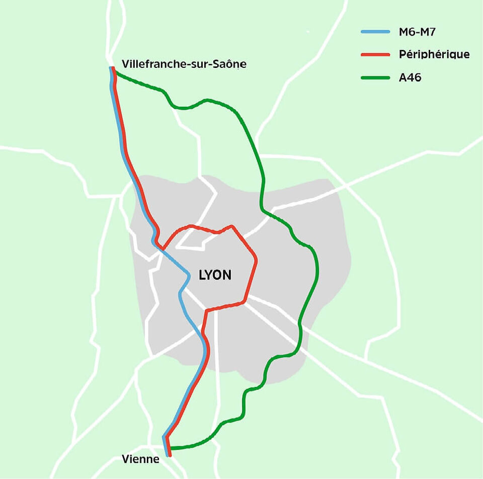 Opgelet voor wie door Lyon naar het zuiden rijdt deze zomer: vanaf dit ...