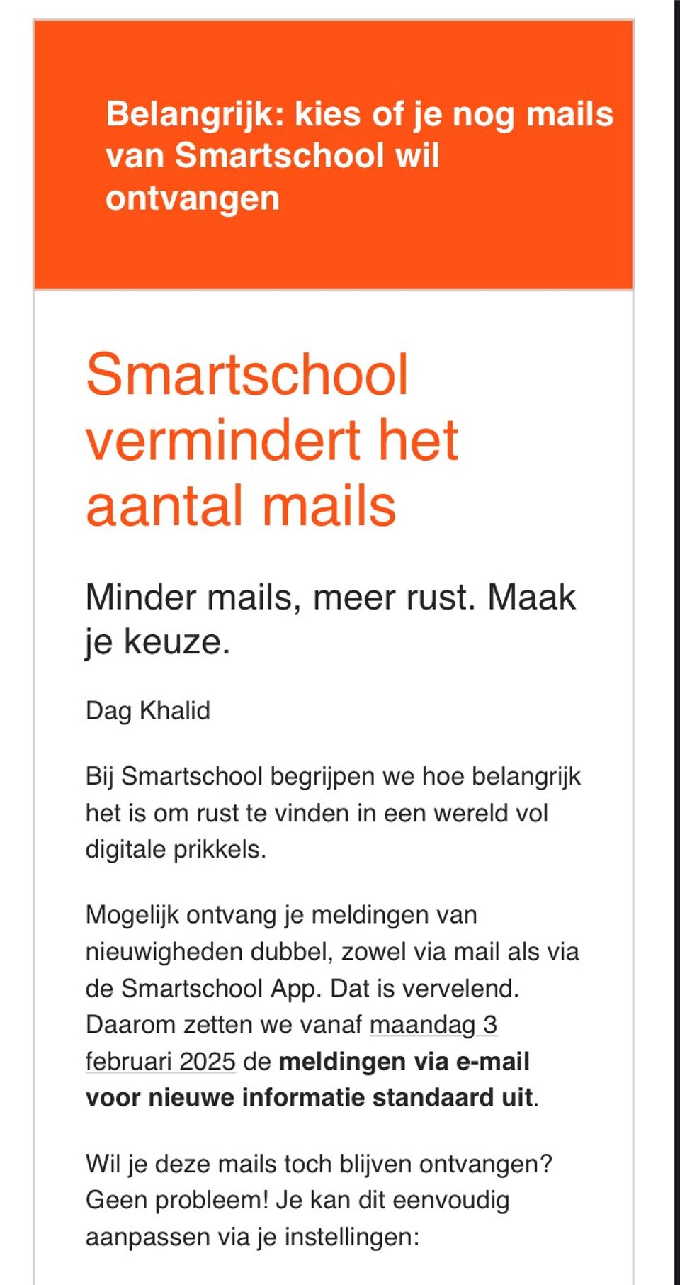 Minder mailstress voor ouders: Smartschool zet overvloed aan meldingen ...