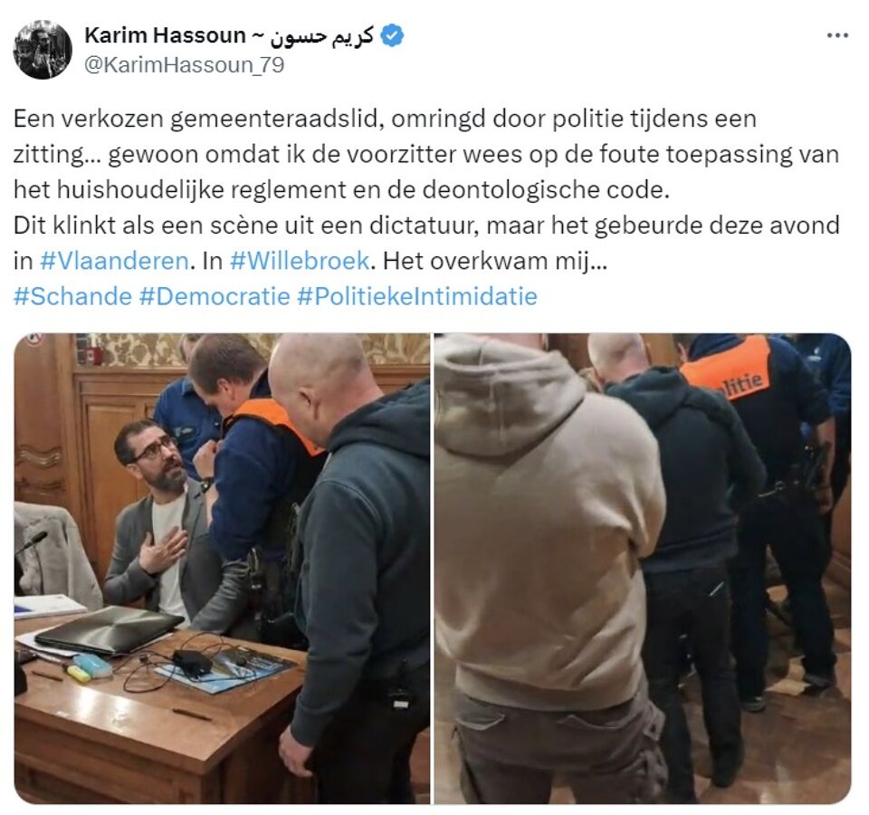 Karim Hassoun dient klacht in tegen gemeenteraadslid in Willebroek ...
