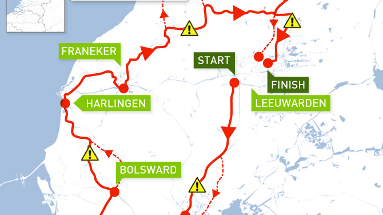 Het parcours van de Elfstedentocht | VRT NWS: nieuws