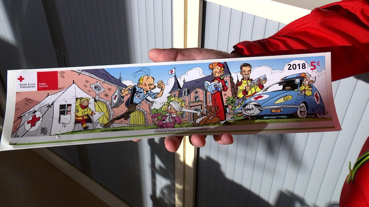 Geen recordverkoop van Rode Kruis-stickers | VRT NWS: nieuws
