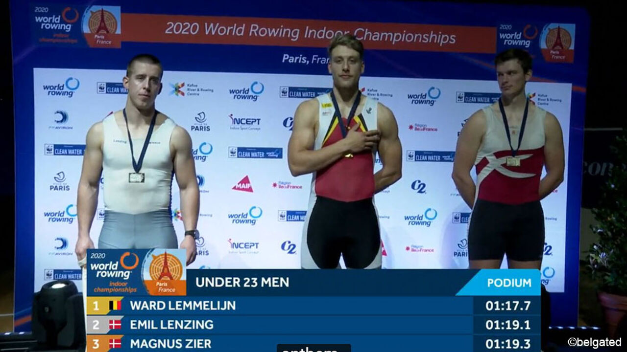 Indoorroeier Lemmelijn is de beste belofte van de wereld over 500m | sporza
