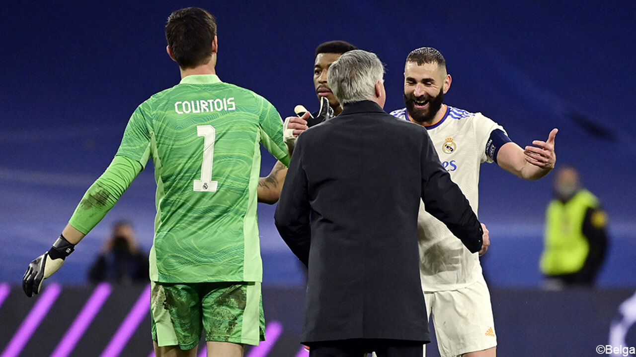 Courtois looft Benzema: "Hij is de beste nummer 9 ter wereld" | sporza