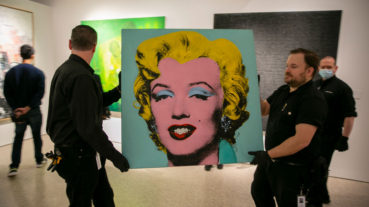 195 miljoen dollar voor een Warhol: portret van Marilyn Monroe kroont ...