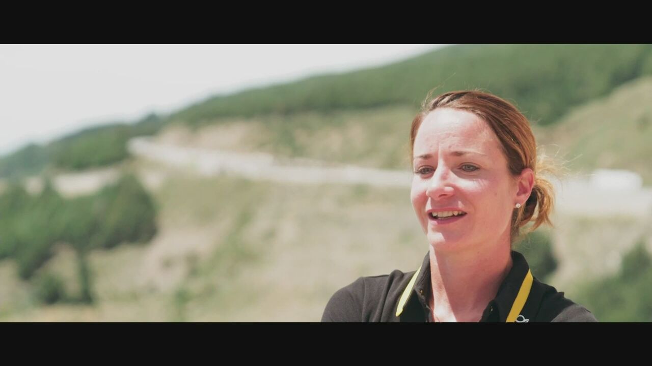 Ine Beyen bij Marianne Vos | sporza