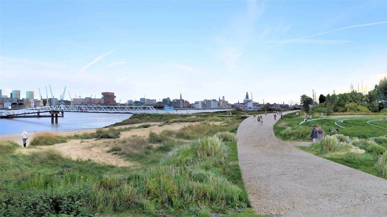 Antwerpen plant groene wandelboulevard van 6 kilometer op Linkeroever ...