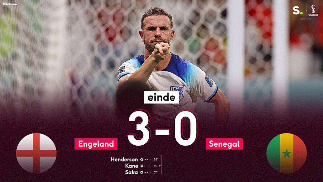 Bekijk het verslag van Engeland - Senegal (3-0) | sporza