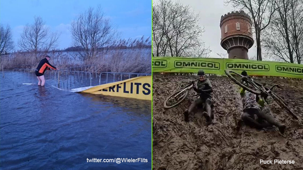 BEKIJK: Nederlands kampioenschap veldrijden is één groot modderbad | sporza