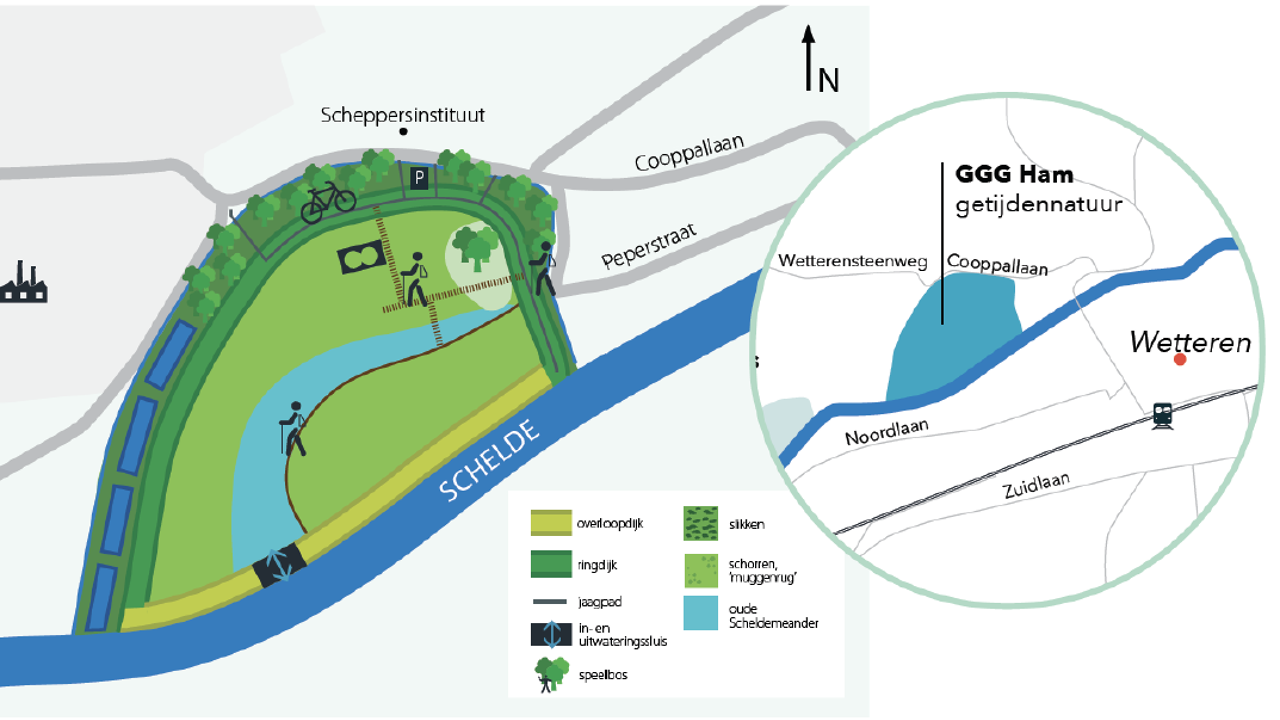 Jaagpad langs Schelde in Wetteren dicht: "Voor aanleg dijk en sluis ...