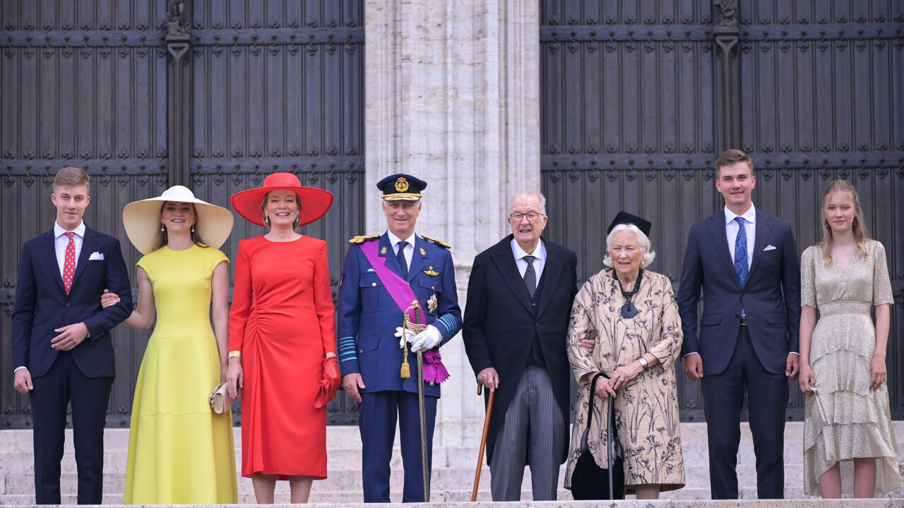 La famille royale a assisté au Te Deum célébré à Bruxelles à l'occasion ...